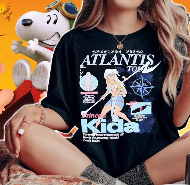 Disney Atlantis Kida Magazine Cover shirt t-shirt