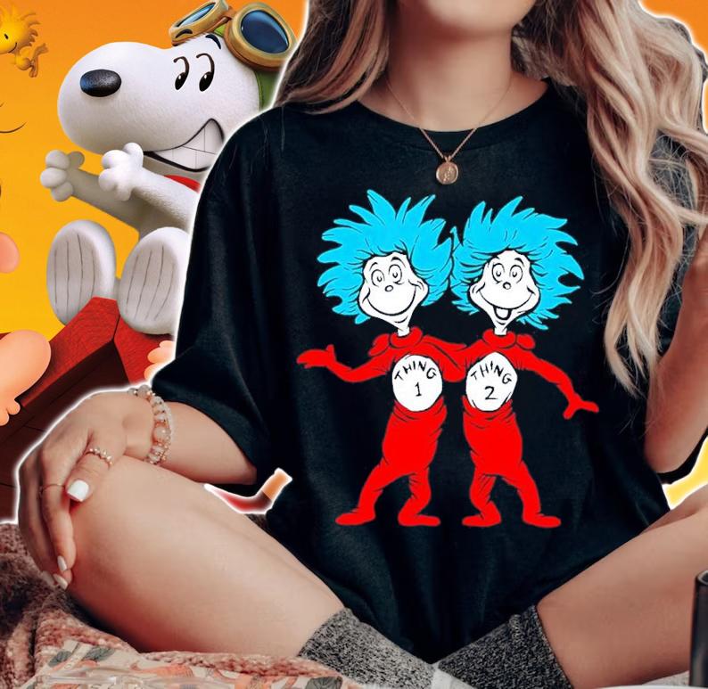 Dr Seuss Thing 1 And Thing 2 Buddies New Shirt t-shirt